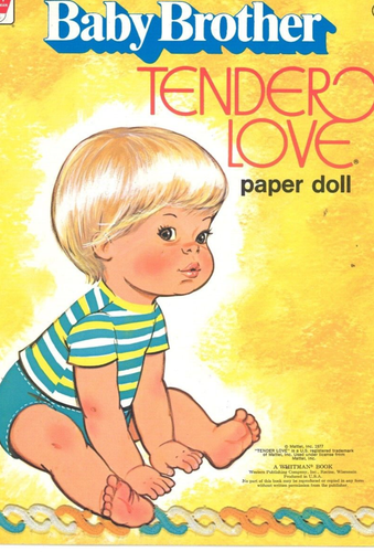 VINTGE 1958 BROTHER Tender Love PAPER DOLL ORIG SIZE UNCUT REPOR READ ...