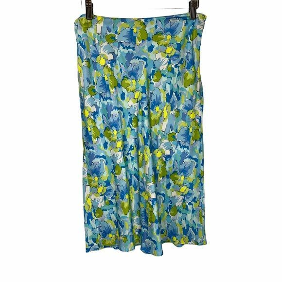 Vintage Y2K Express Watercolor Floral Tea Length Skir… - Gem