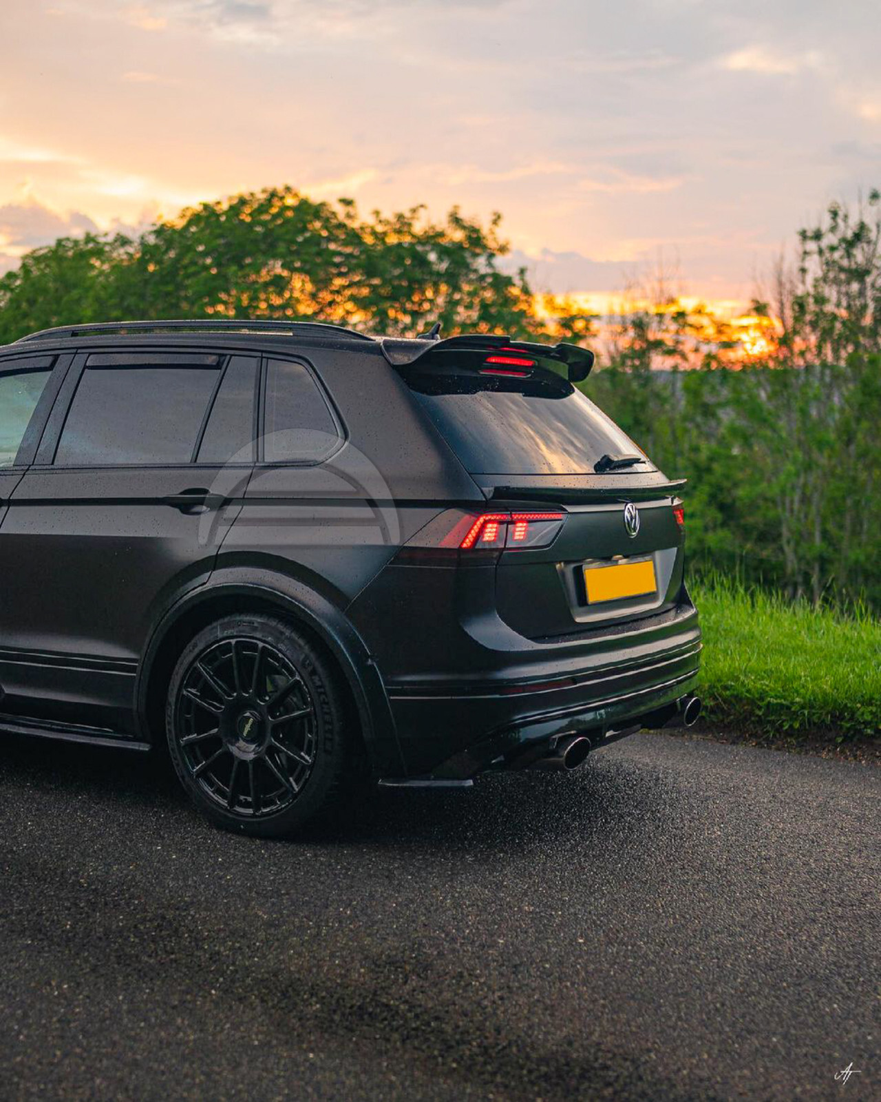 PARSAN rear middle trunk spoiler for Volkswagen Tiguan MK2 | eBay