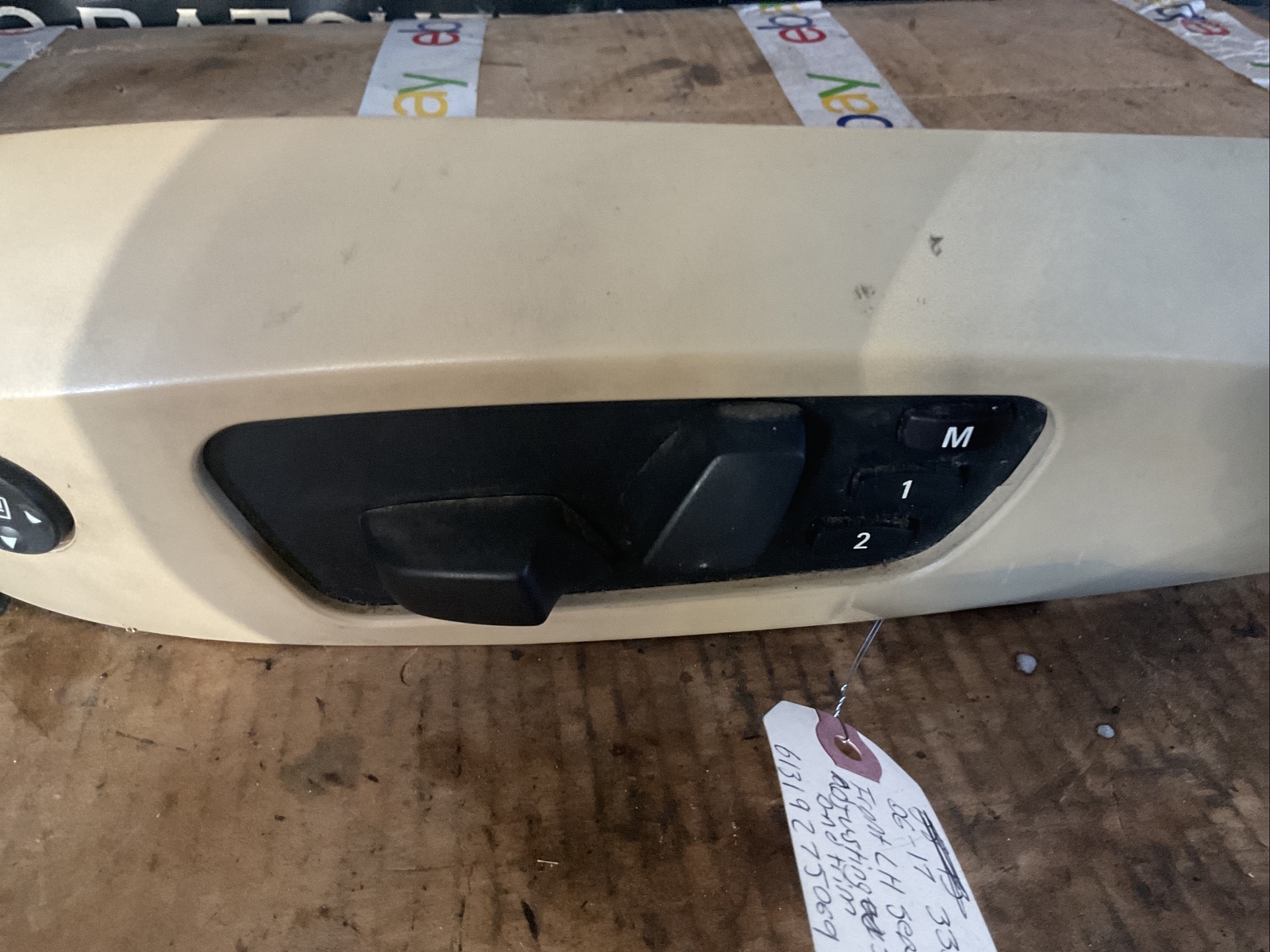 06-17 BMW 335i E90 N54 Front Left Seat Adjuster Switch And Trim ...
