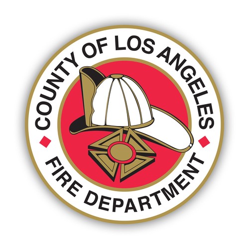 Los Angeles County Fire Seal Sticker Decal - Weatherproof - firefighter ...