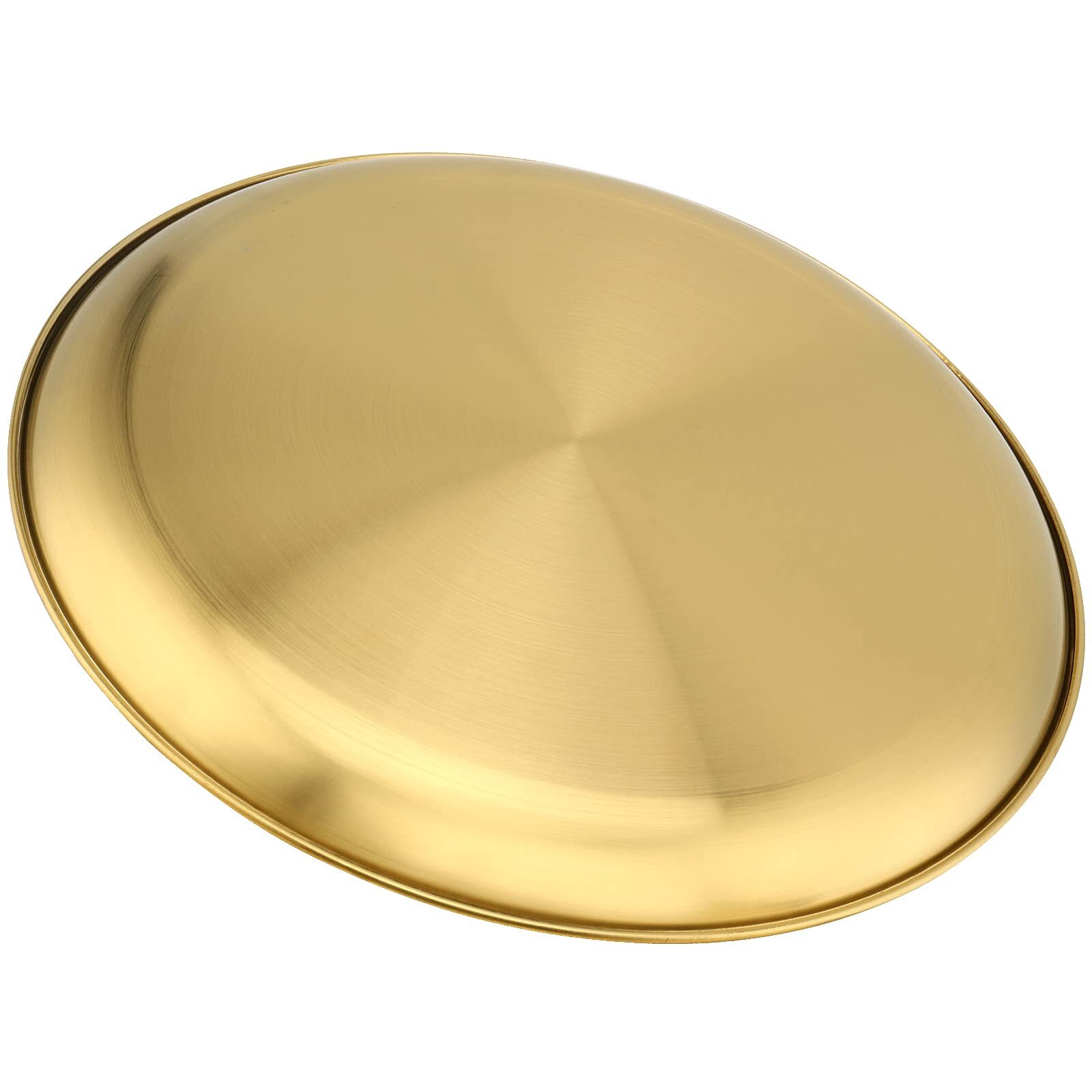 4 Pack 12 Inch Gold Stainless Steel Plates Round Gold Metal Dinner ...