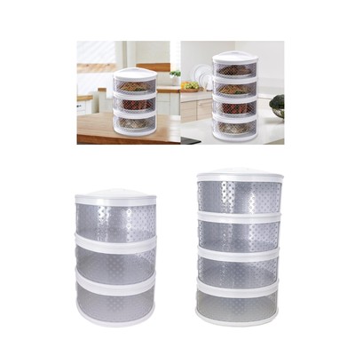 Multilayer Food Cover with Lid Food Protection Net for Camping Kitchen ...