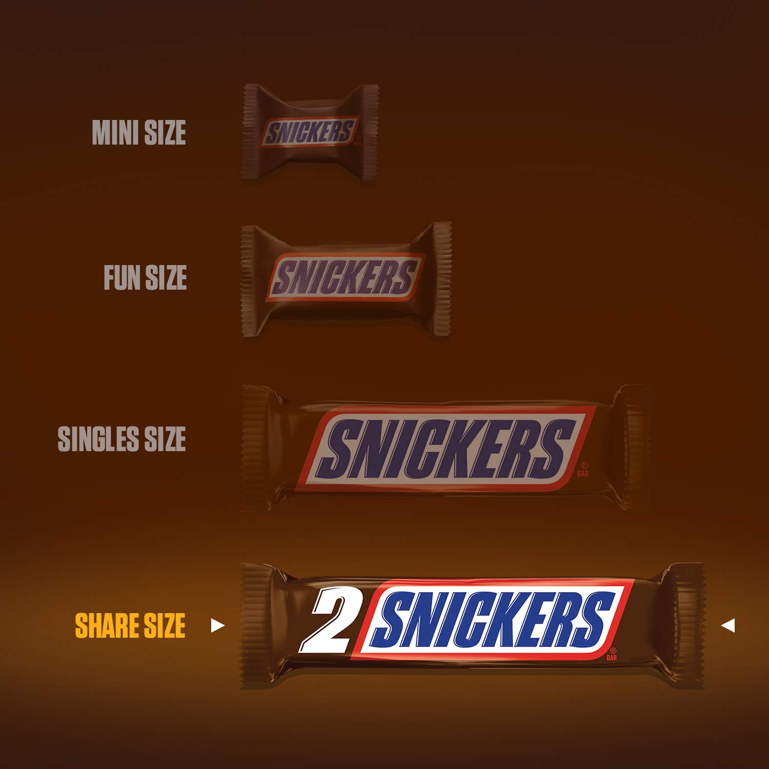 SNICKERS Sharing Size Chocolate Candy Bars 3.29-Ounce Bar 24-Count Box ...