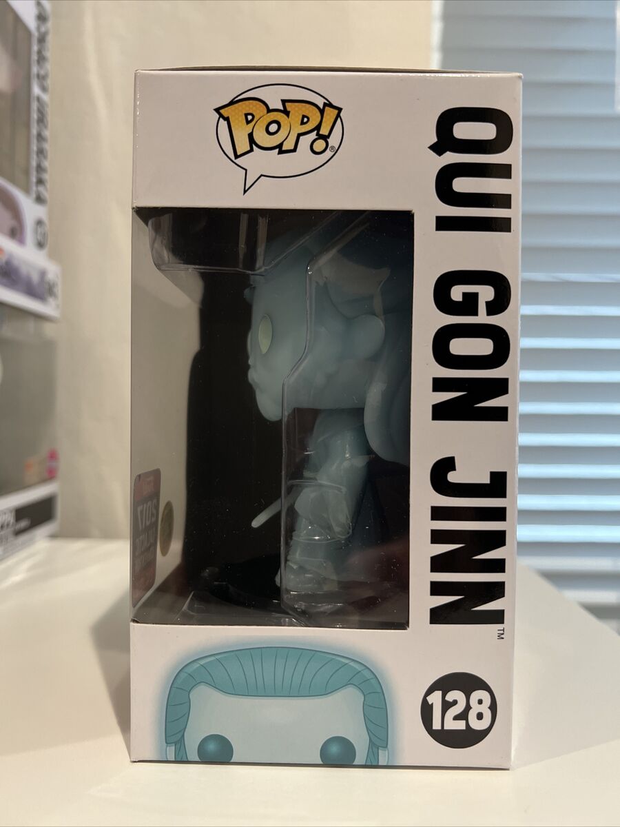 Funko POP Star Wars 128 Qui Gon Jinn GITD Glow In Dark 2017 Funko POP Star Wars 128 Qui Gon Jinn GITD Glow In Dark 2017