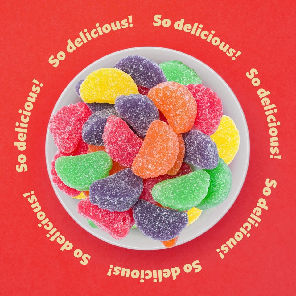 Fruit Slices Jelly Candy | 2 Pound Bulk Bag | Assorted Flavors | Sugar-Dusted... 810023298175| eBay