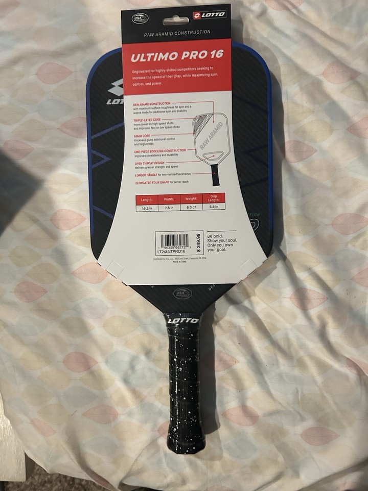 Lotto Ultimo Pro 16mm - Pickleball Paddle | Brand New! +Free Shipping ...
