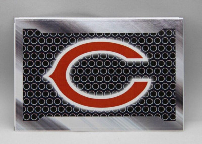NFL Football CHICAGO BEARS Metal License Plate Style Vending Machine ...