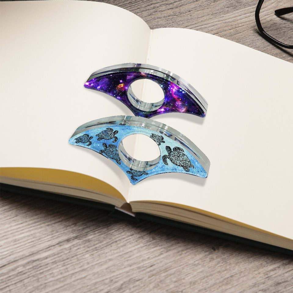 Set of 2 Book Page Holders Thumb Ring Page Holders Book Opener for Book ...