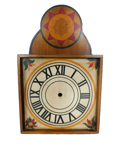Wood wall clock vintage 1960's , MISSING CLOCK MECHANISM 12.5 X 8" | eBay