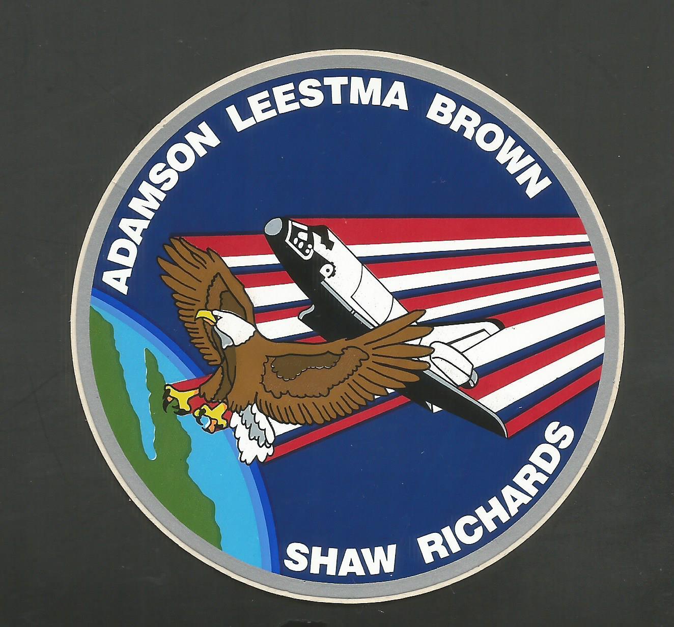 NASA SHUTTLE COLUMBIA STS-28 CREW PATCH SPACE DECAL STICKER 3 1/2" | eBay