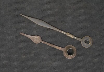 Gilbert Mantel Clock Movement Hands. 2" & 2 1/2". Minute repaired. | eBay