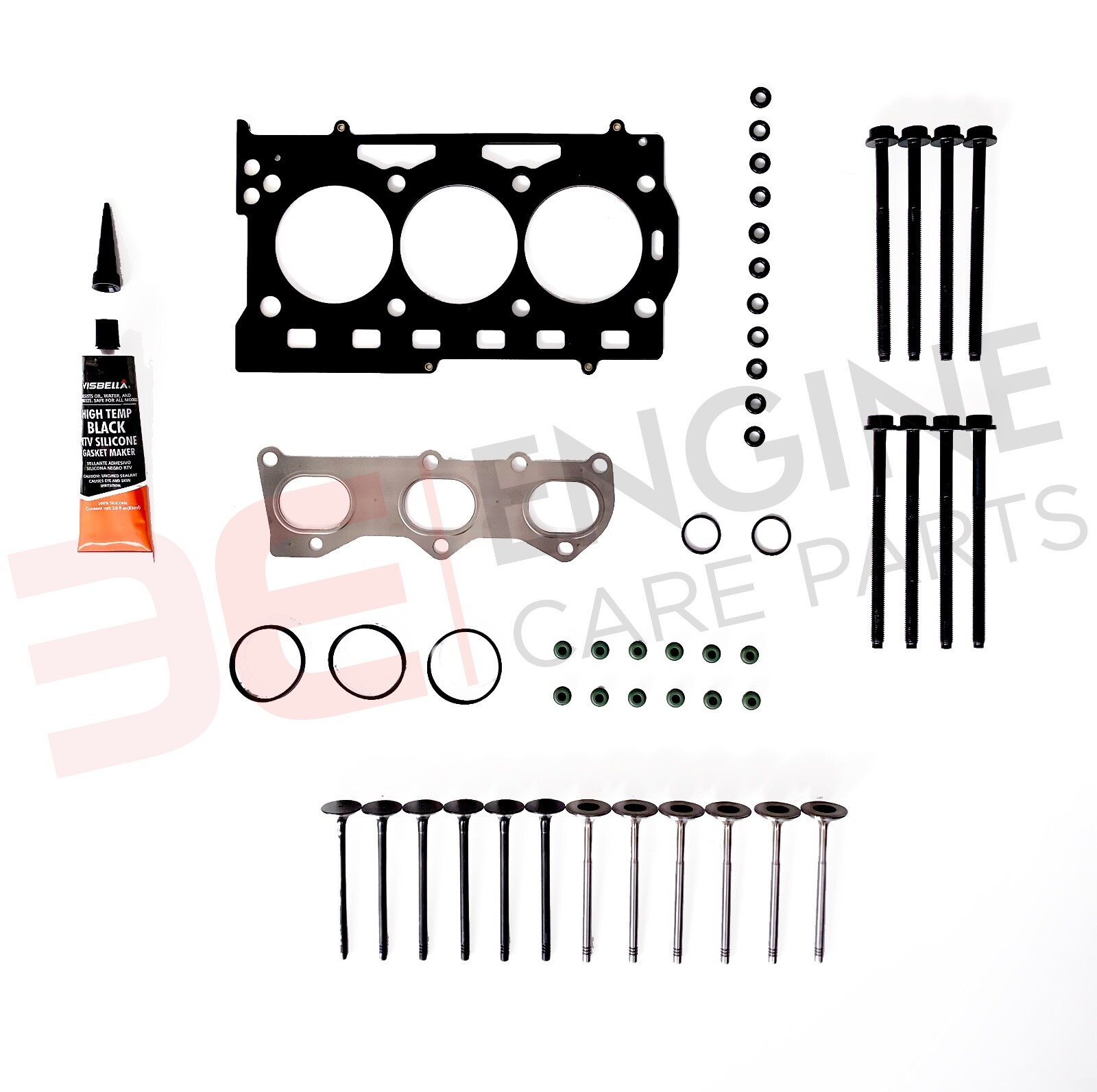 FOR VW POLO S 6R 1.2 12V CGPB ENG CODE HEAD GASKET SET + HEAD BOLTS ...