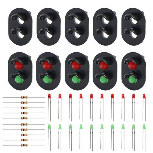 10pcs/Set Signal Heads-With 3mm LEDs For Railway Signal HO Or OO Scale ...