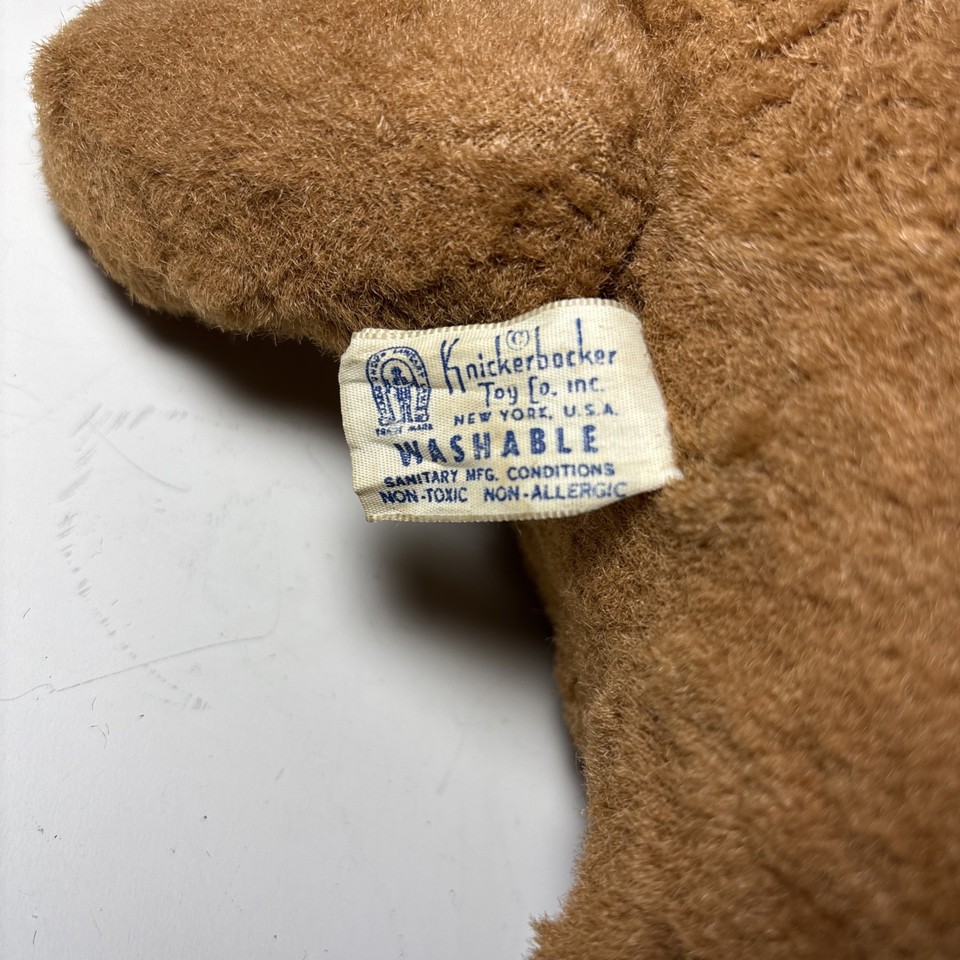 Rubber Face Vintage Knickerbocker Pouting Teddy Bear Rubber Face Plush ...