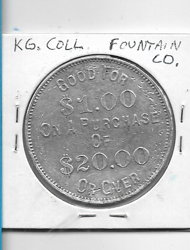 Newtown, Indiana Trade Token GALLOWAY BROS. $1.00 | eBay