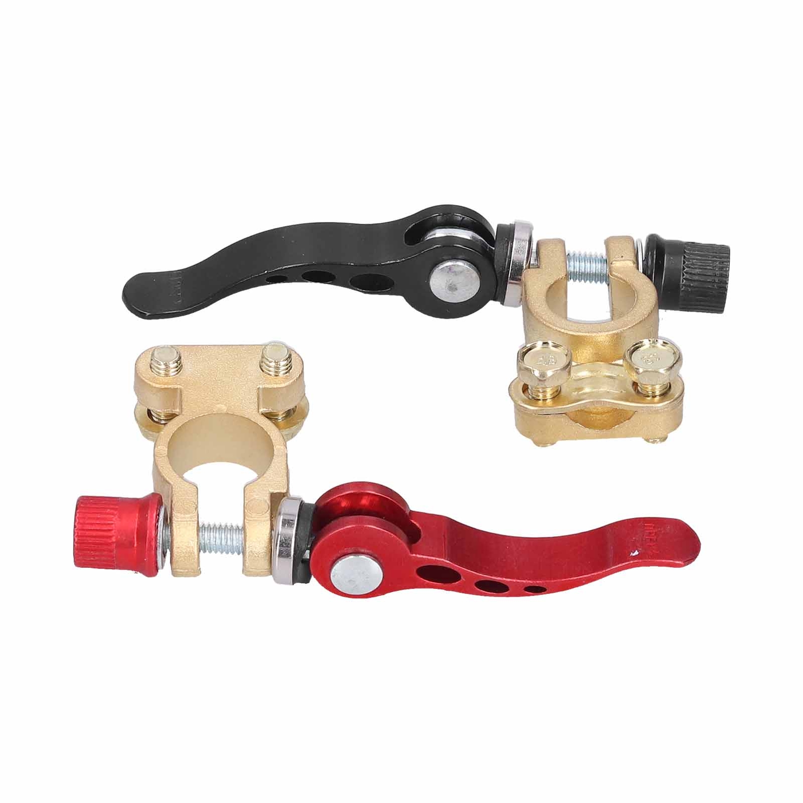 .* 2pcs Battery Terminal Clamps Quick Disconnect Shut Off Connector For ...
