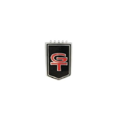 1965 1966 Mustang 1965 1966 Mustang Black GT Fender Emblem with Clips ...