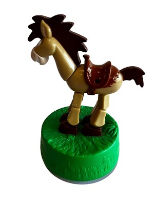 DISNEY BullseyeToy Story the HORSE Toy Push PUPPET COLLAPSING DANCING ...