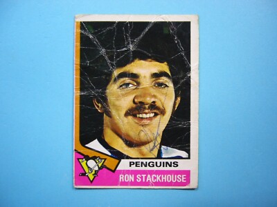1974/75 O-PEE-CHEE NHL HOCKEY CARD #188 RON STACKHOUSE PR AUTO ...