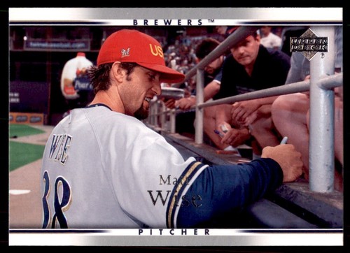 2007 Upper Deck Matt Wise Milwaukee Brewers #790 | eBay
