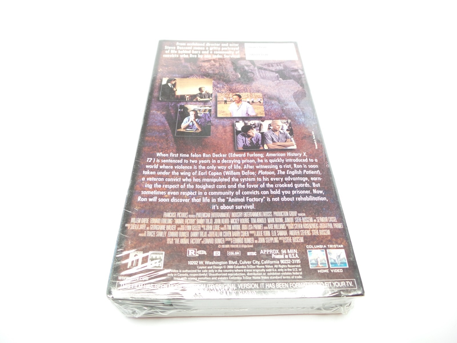 Animal Factory (VHS Screener, 2000) Willem Dafoe, Edward Furlong, Danny ...