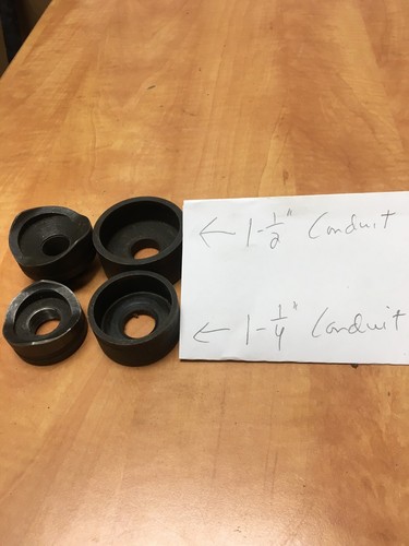 Greenlee Conduit Knockout Punch Sizes 1-1/4" Conduit to 1-1/2" Lot of 4 ...