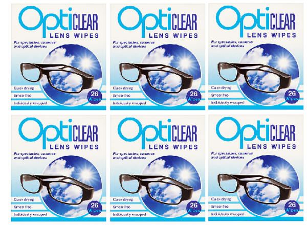OPTICLEAR Lens 156 Wipes (6 Pack) for sale online | eBay