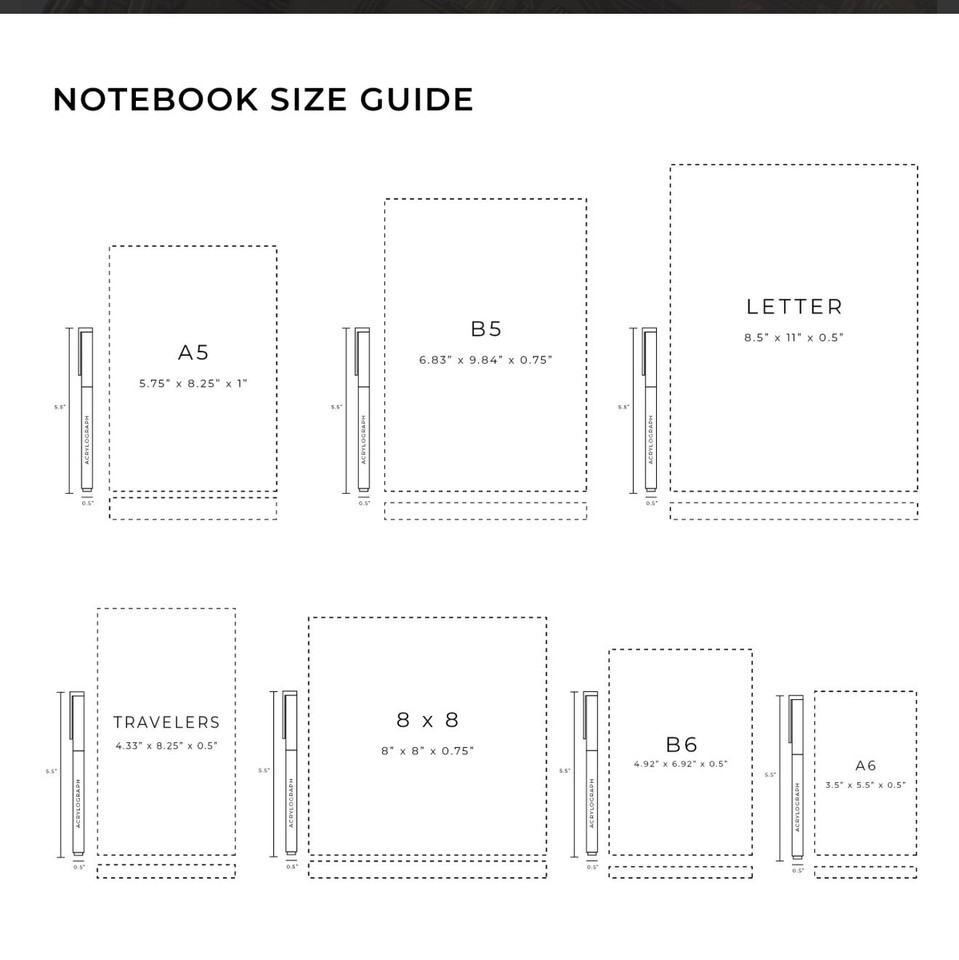 Archer & Olive “Bookcase” A5 journal –– New 160gsm Ultra Thick Paper ...