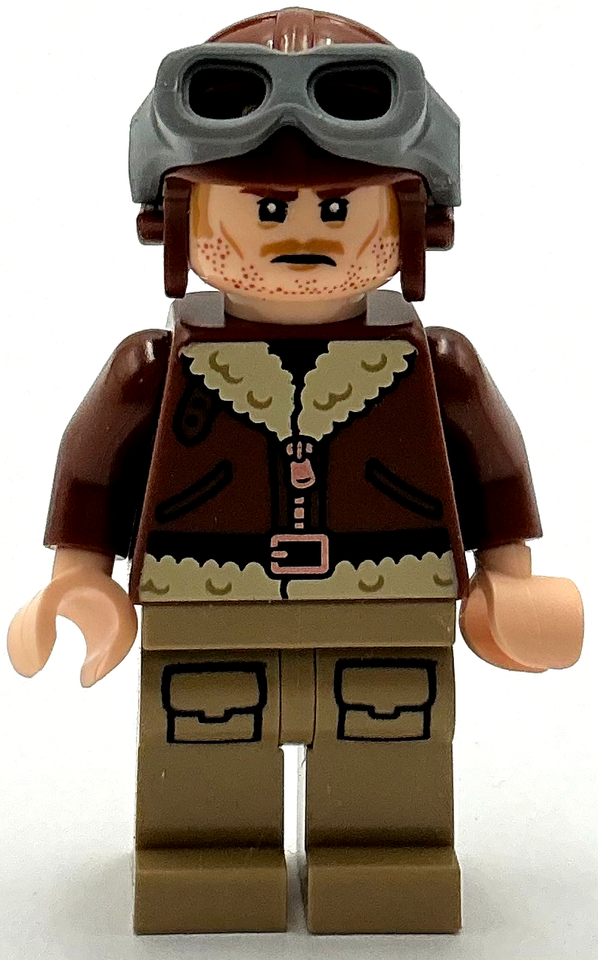 Lego New World War One and Two Jet Fighter Pilots Plane Minifigures Men ...