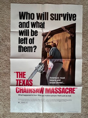 The Texas Chainsaw Massacre 1974 Orig. Horror Movie Poster 27x41 ...