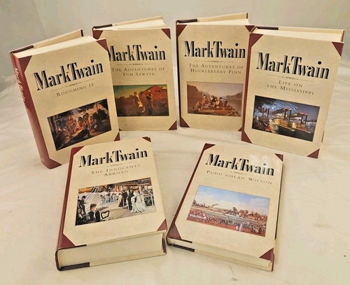 Lot Of 6 Mark Twain Hardcover Books: Book Of The Month Club 92 Special ...