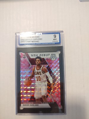 🔥 2019 panini mosaic pink camo darius garland #262 ISA 9 🔥 | eBay