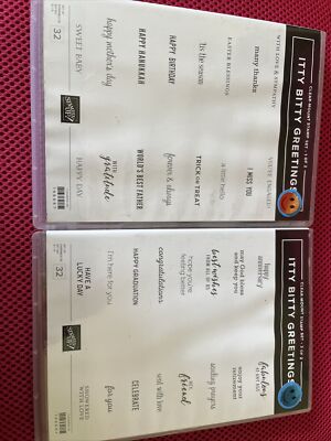 Stampin' Up! Stamp Set - Itty Bitty Greetings | eBay