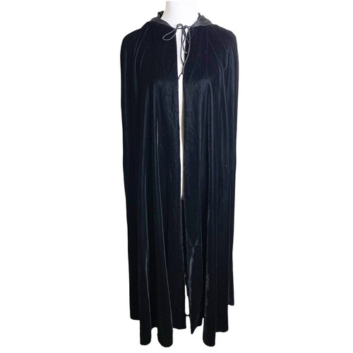 Dave & Johnny Vintage Black Velvet Hooded Neck Tie Lo… - Gem