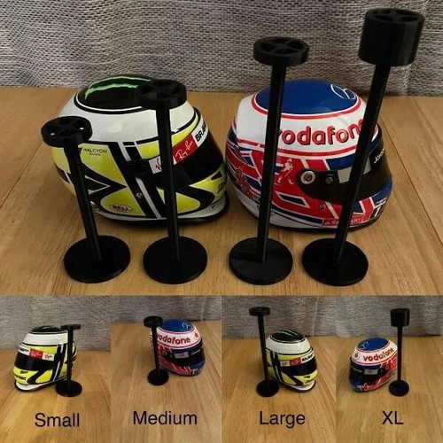 Free Standing Mini Helmet Stand for 1:2 Mini Helmet F1, Motorsport ...