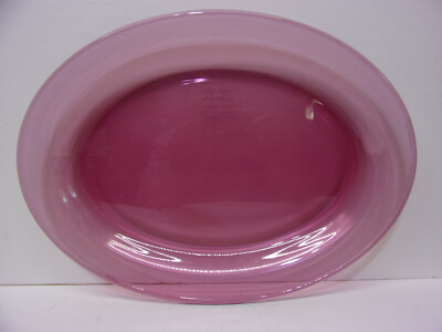 Pyrex Corning Vision Ware Visionware 14 Inch Cranberry Serving Platter ...