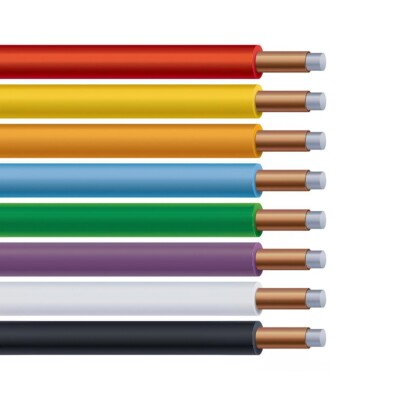 14 AWG Solid Copper Clad Steel PE-30 Tracer Wire HDHMWPE Insulation 30V ...