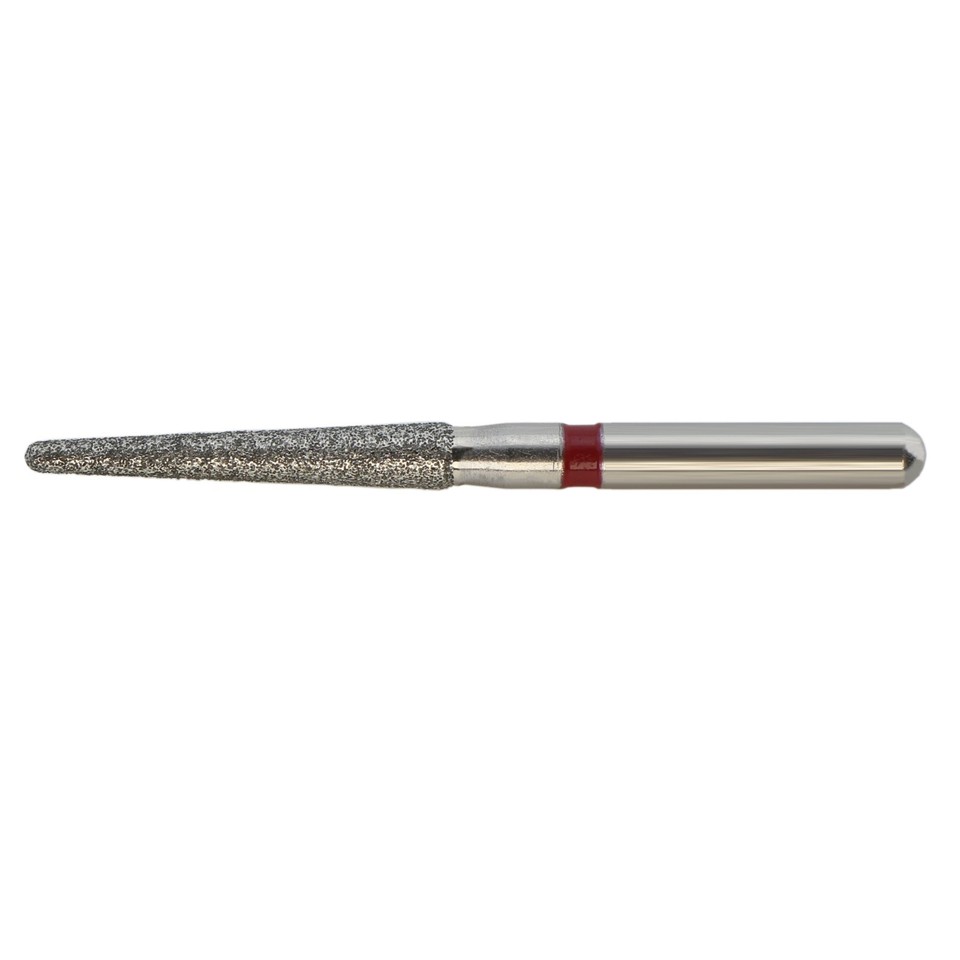 Dental Diamond Burs FG 850/016F Round End Taper Fine Grit Red High ...