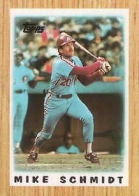 1987 Topps Mini Leaders #30 Mike Schmidt Philadelphia Phillies HOF | eBay
