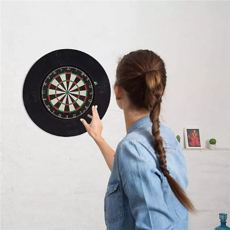 Protective Ring Dartboard For Darts Surround Wall Guard Protector Black ...