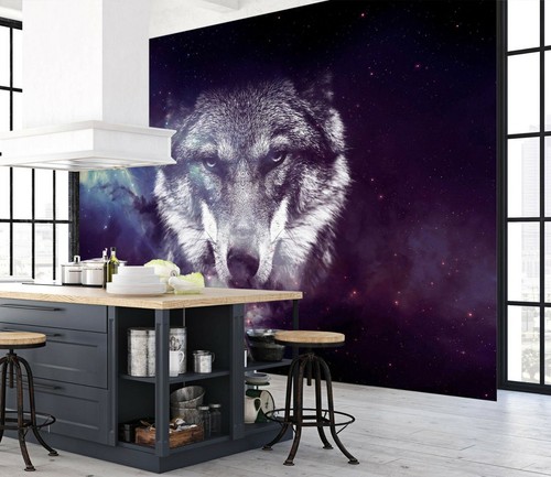 3D Grey Animal Wolf 28248NA Wallpaper Wall Murals Removable Wallpaper ...