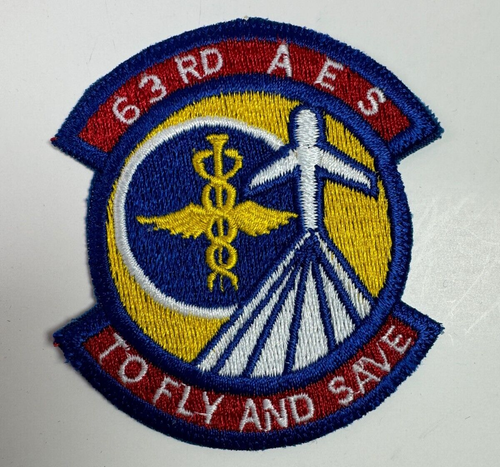 63rd AES US Air Force USAF Patch D6 | eBay