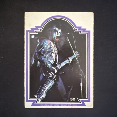 DONRUSS 1978 KISS #50 Gene Simmons Trading Card, Only One Owner - Never ...