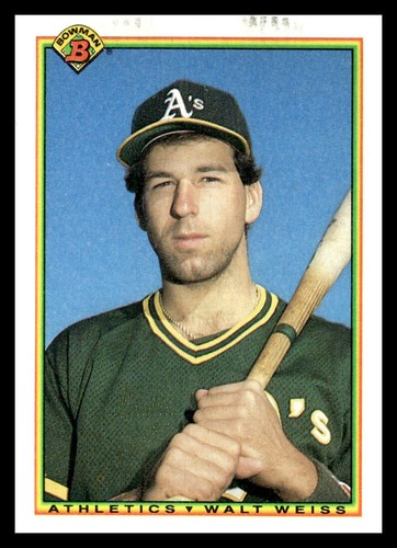 1990 Bowman #461 Walt Weiss Oakland Athletics Baseball EX | eBay