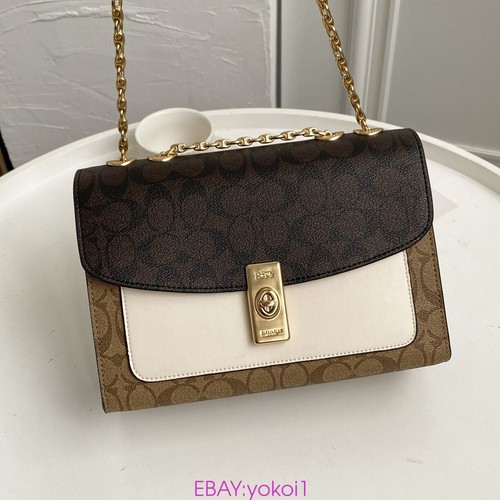 NEW COACH C1539 Lane Shoulder Bag In Blocked Signature Canvas Women Bag ...