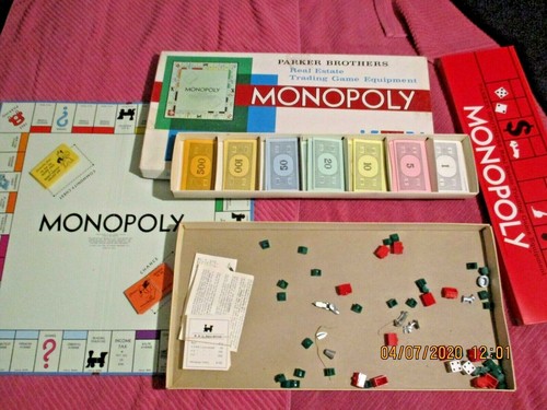 PARKER BROTHERS / GENERAL MILLS MONOPOLY GAME - INSTRUCTIONS DATED 1961 ...