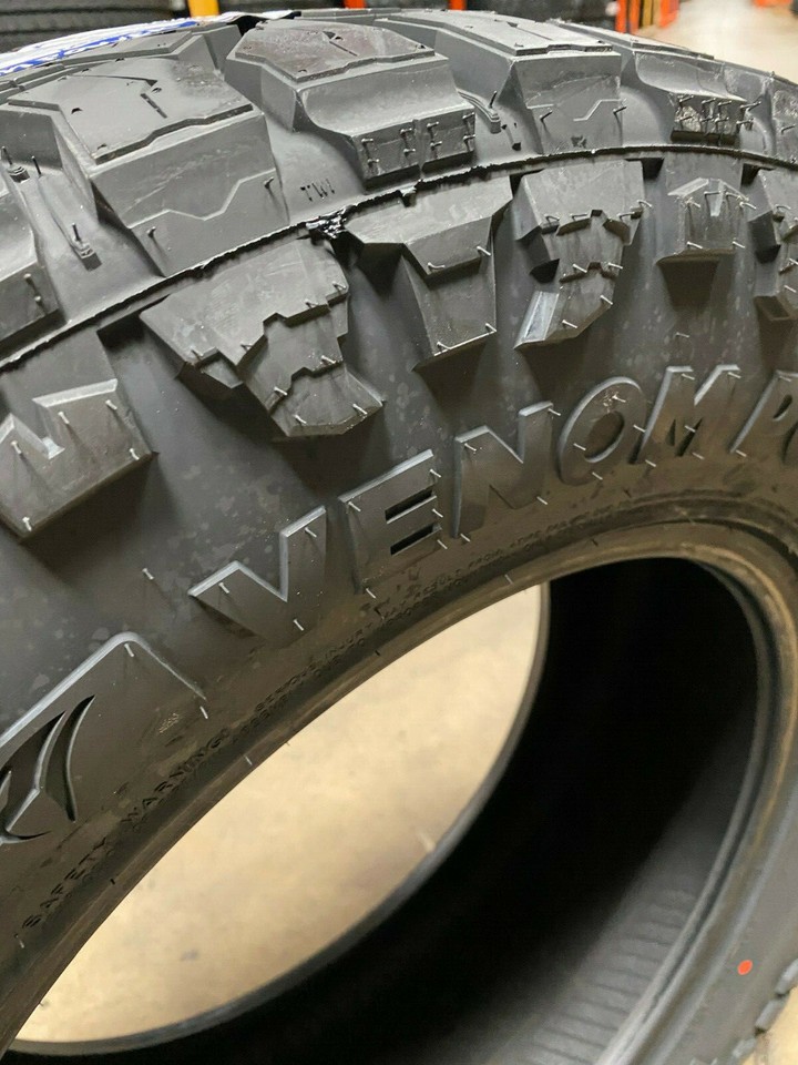 4 NEW 35X12.50R20 E Venom Terra Hunter R/T+ 35 12.50 20 AT/ MT Tires AT ...