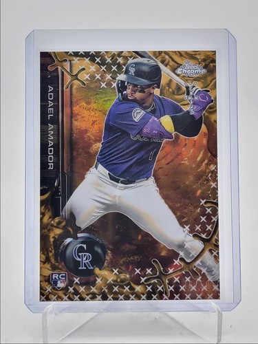 ADAEL AMADOR 2025 TOPPS CHROME X CACTUS JACK ROOKIE GOLD RC /50 Q3882 ...