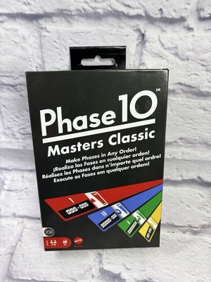 NEW Phase 10 Masters Classic Card Game Any Order Phases, 2-6 Players ...